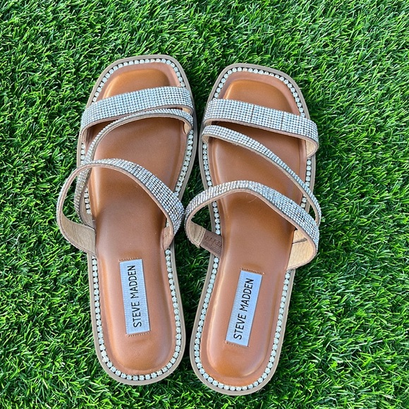 Steve Madden | Shoes | Steve Madden Rhinestone Sandals | Poshmark